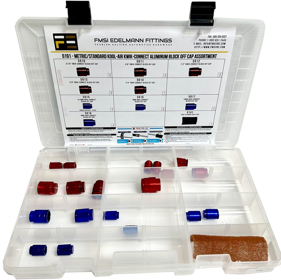 Item # 0191, Metric/Standard KOOL-AIR Kwik-Connect Aluminum Block Off ...