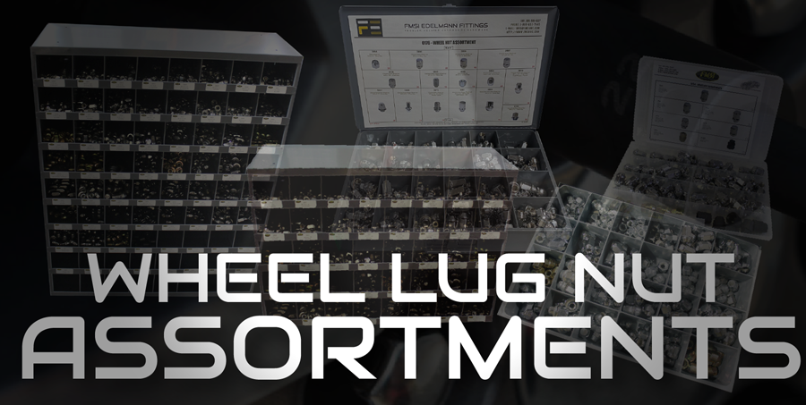 Wheel Lug Nut Assortments On FMSI Automotive Hardware