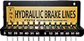 Item # 0111, 3/16" & 1/4" Cupro Nickel Brake Line Wall Rack Assortment ...